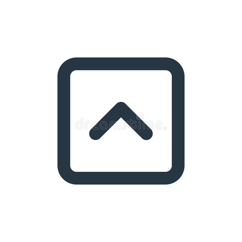 Up Chevron Icon Vector from Essentials Ui Concept. Thin Line ...
