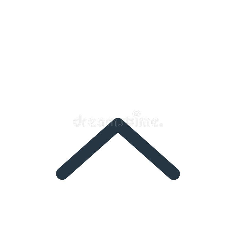 Up Chevron Icon Vector from Essentials Ui Concept. Thin Line ...
