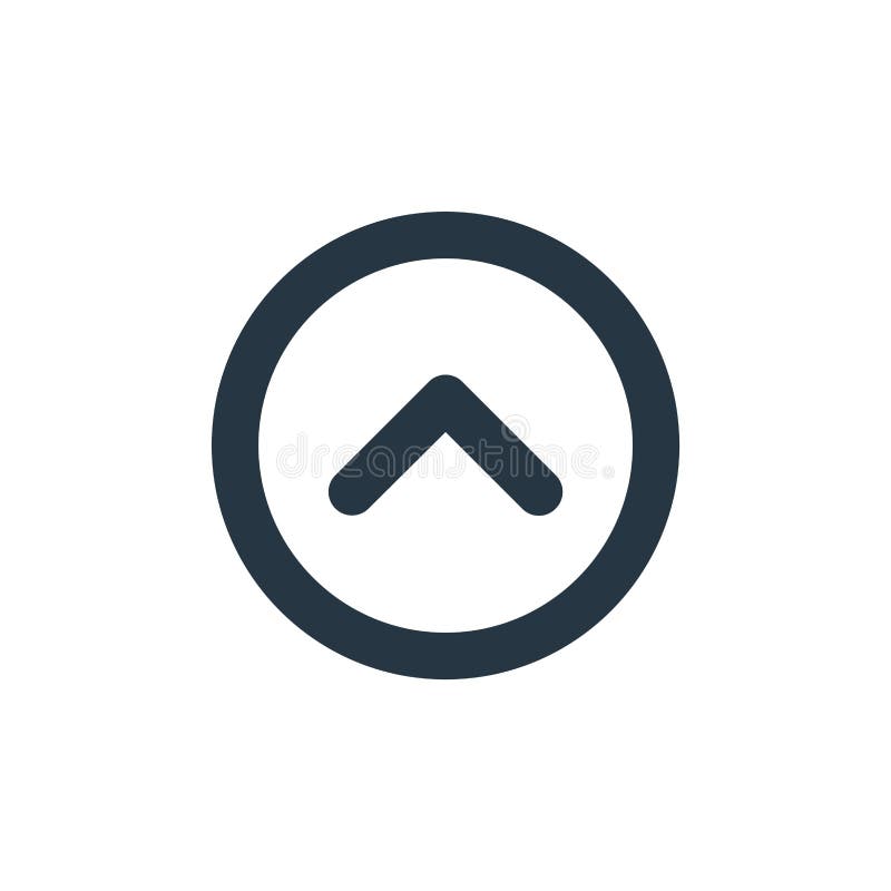 Up Chevron Icon Vector from Essentials Ui Concept. Thin Line ...