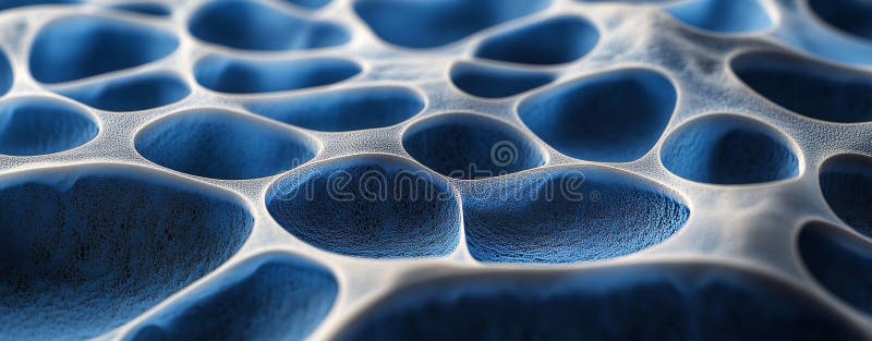 An Up-close Examination of a Porous, Textured Surface Featuring Complex ...