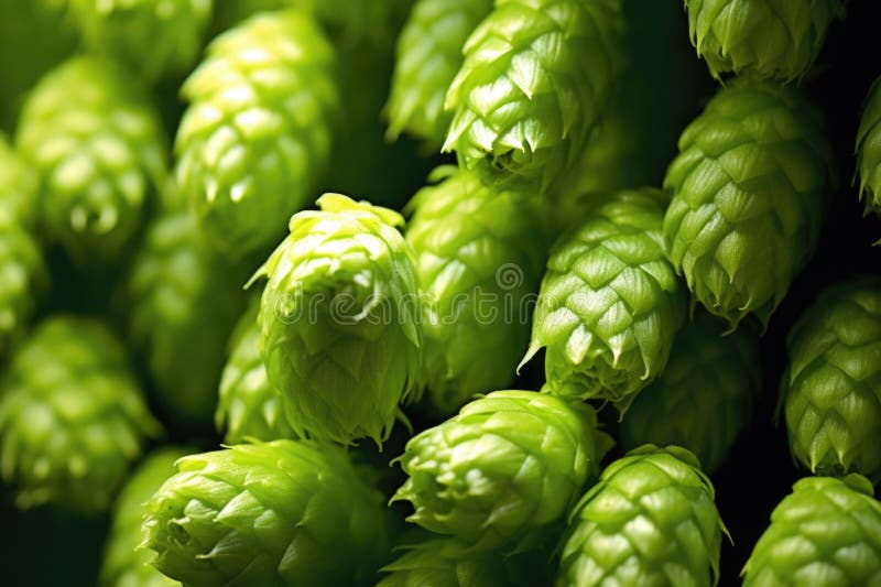 Up-close Image of Hop Cones Used in the Brewing Process Stock ...