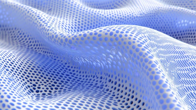 An Up-close Look at Blue Fabric with Texture, Revealing Its Flowing ...