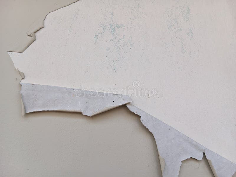 Up Close. Peeling Wall Paint, Weathered, Due To Extreme Weather Changes ...