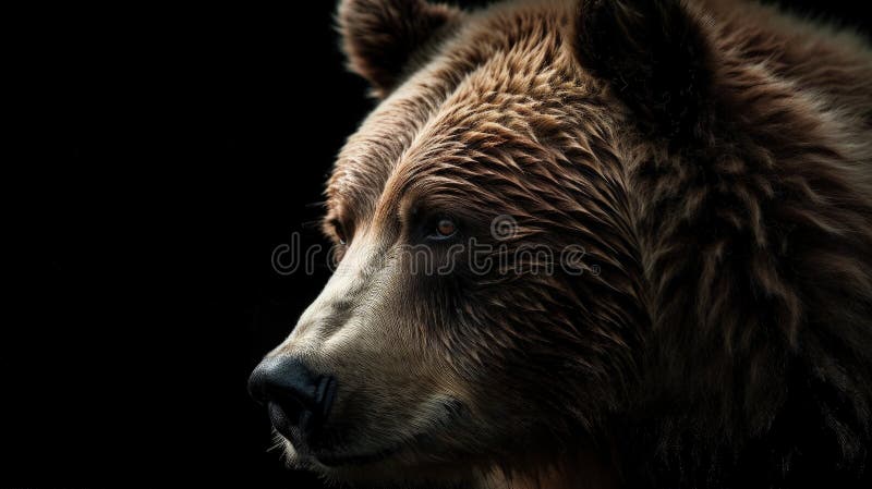 Up Close with a Real Bear: Perfect for Posters and Invitations. Stock ...