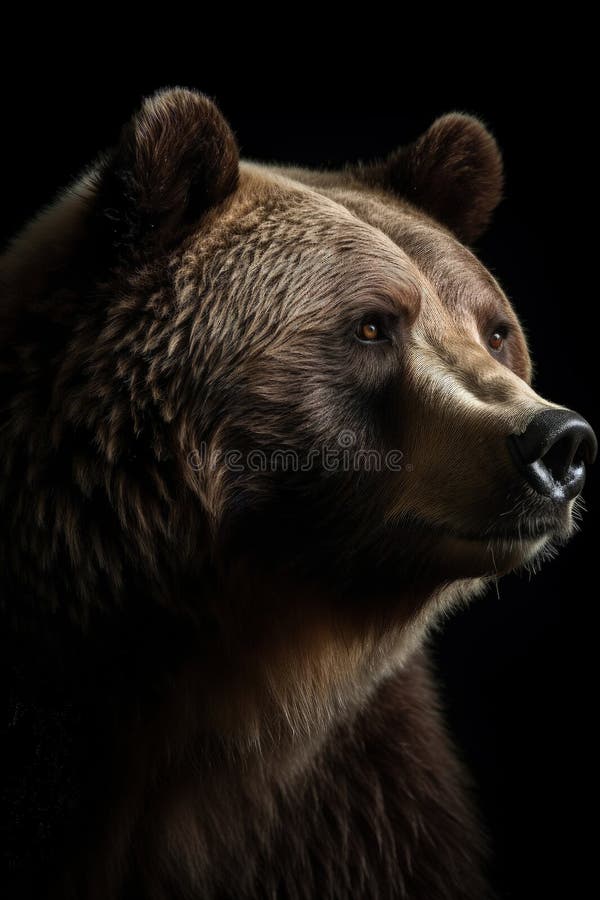 Up Close with a Real Bear: Perfect for Posters and Invitations. Stock ...