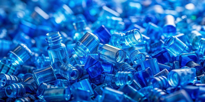 Up Close with Recycled Plastic Bottle Fragments a Look at the Materials ...