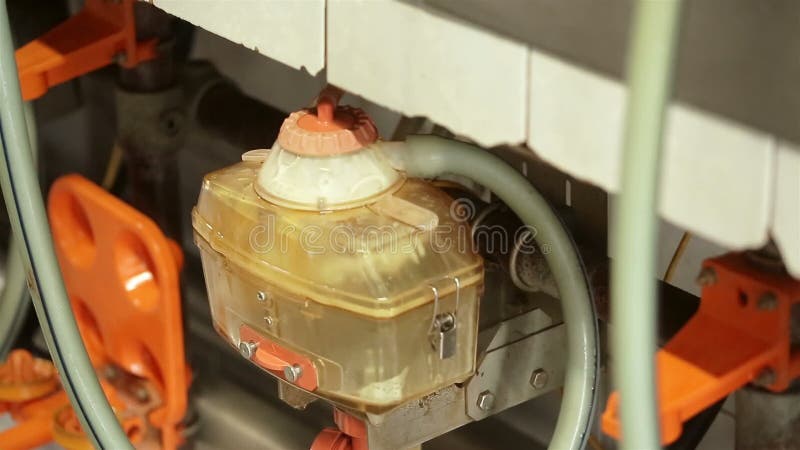 Orange Milking Machine for Cows Close Up Stock Video - Video of ...