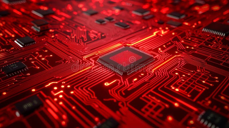 An Up-close View of a Microprocessor, Revealing Its Elaborate Circuitry ...