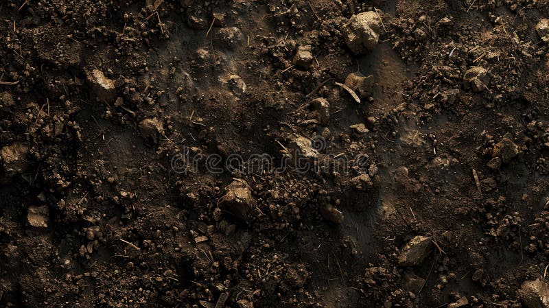The Earthy Essence. Rough, Coarse, and Gritty Soil Texture Concept ...