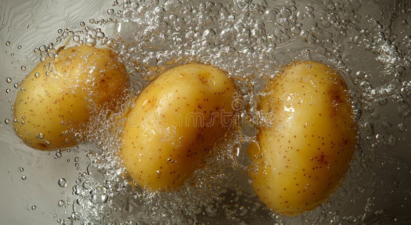 An Up-close View of Round, Yellow Objects with Bubbles and Water Drops ...