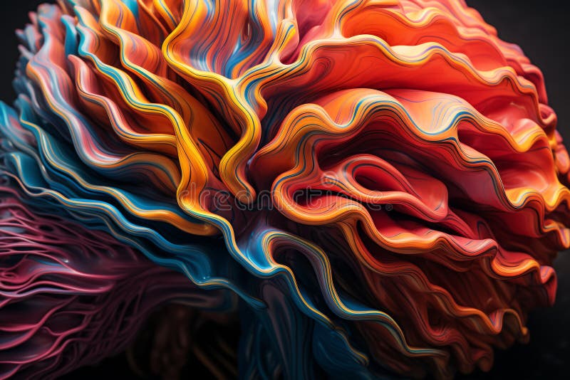 An Up-close View of a Technologically Enhanced Brain, Its Surface Alive ...