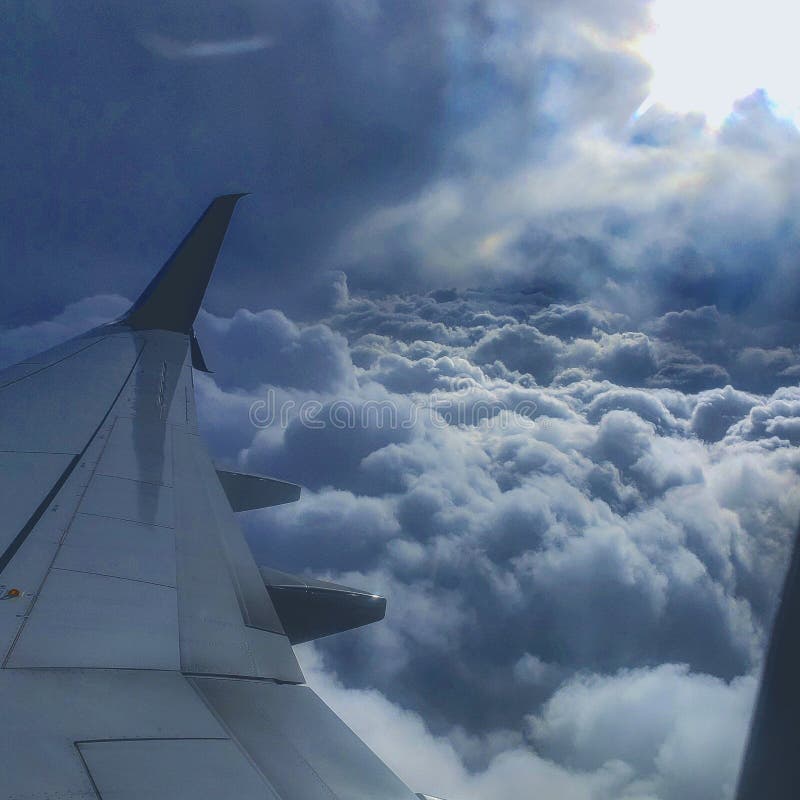 Up in the clouds stock image. Image of clouds, aviation - 153243059