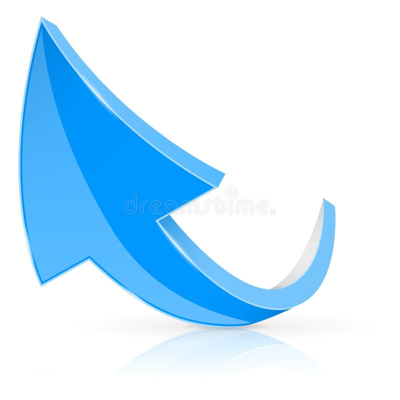 Arrow Blue Background with Place for Your Text. Stock Illustration ...
