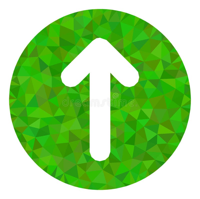 Up Direction Polygonal Icon Stock Vector - Illustration of composition ...