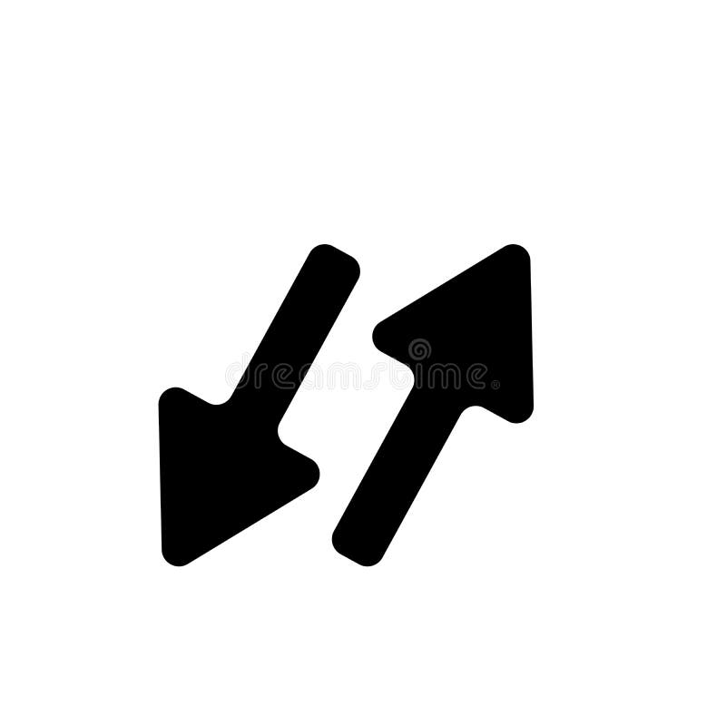 Up and Down Arrow Icon. Up and Down Arrow Sign Stock Vector ...