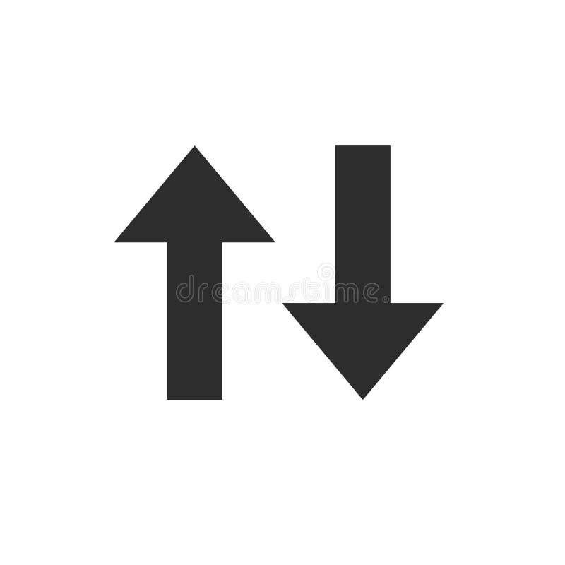 Arrow, Down, Up Icon. Vector Illustration, Flat Design Stock ... Arrow, Down, Up Icon. Vector Illustration, Flat Design Stock ...
