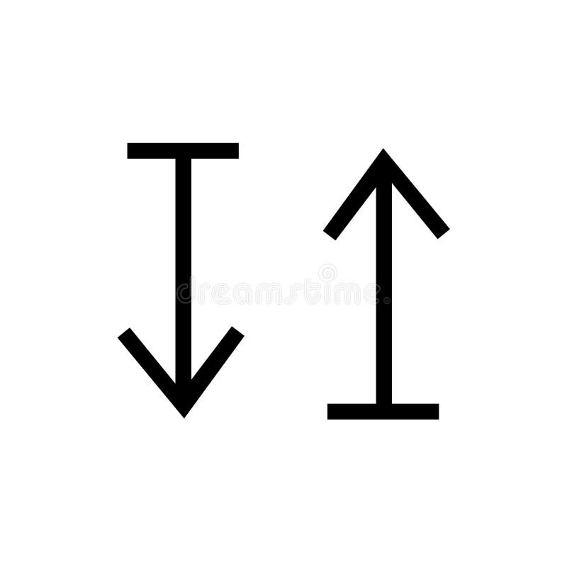 Down Arrow Icon Vector Sign and Symbol Isolated on White Background ...