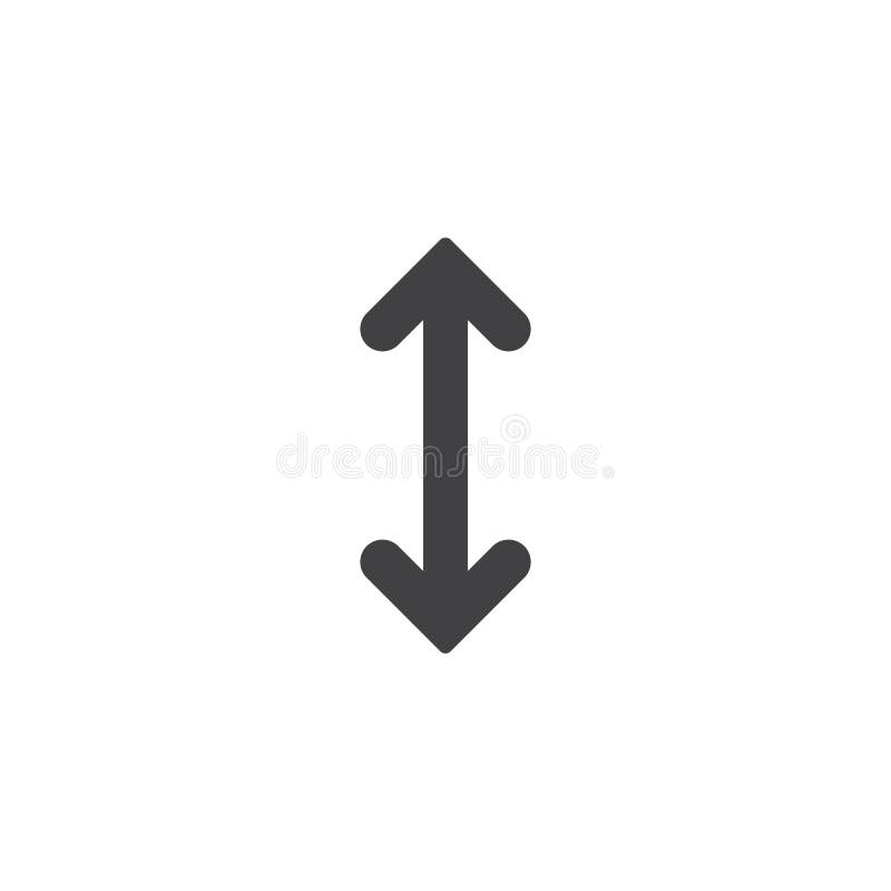 Up and Down Arrow Vector Icon Stock Vector - Illustration of double ...