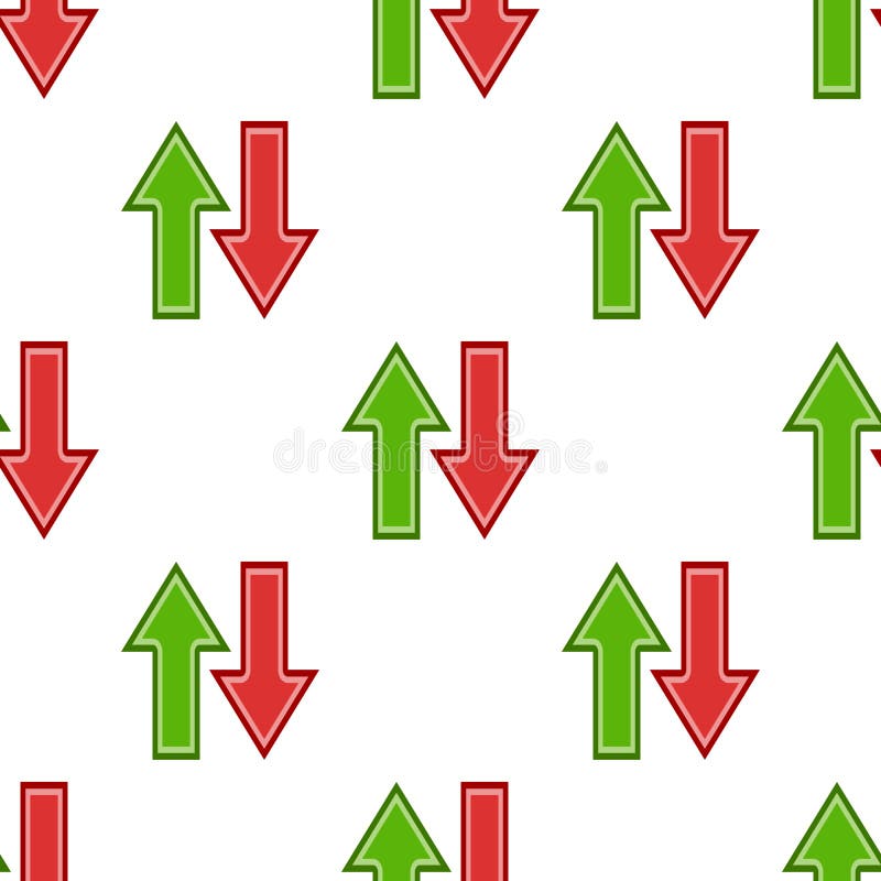 Up and Down Arrows Break Up the Floor and Ceiling Stock Illustration ...