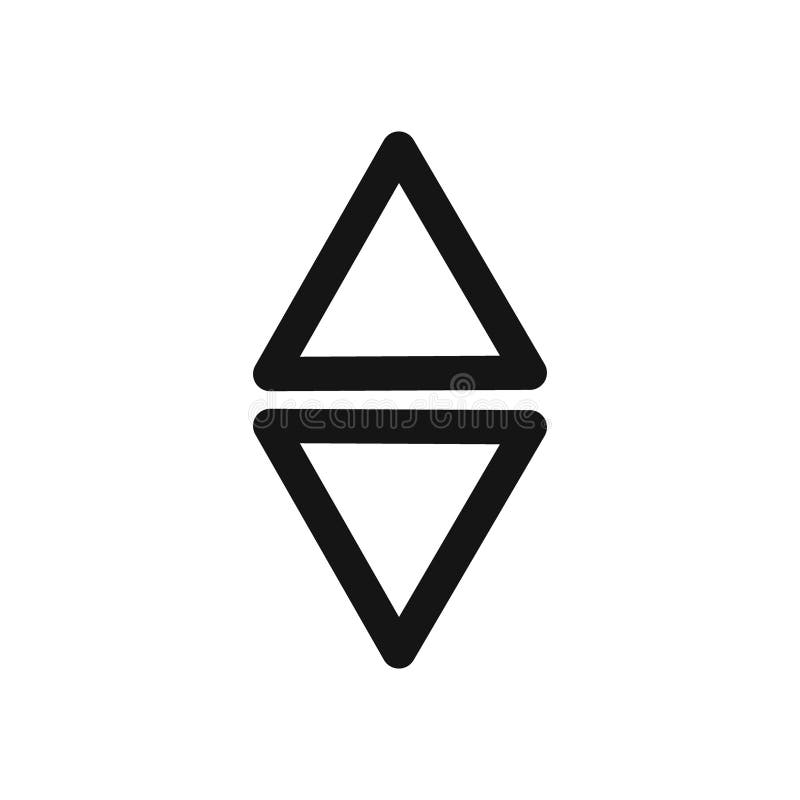 Up and Down Arrows Icon Linear Vector Graphics Sign Stock Illustration ... Up and Down Arrows Icon Linear Vector Graphics Sign Stock Illustration ...