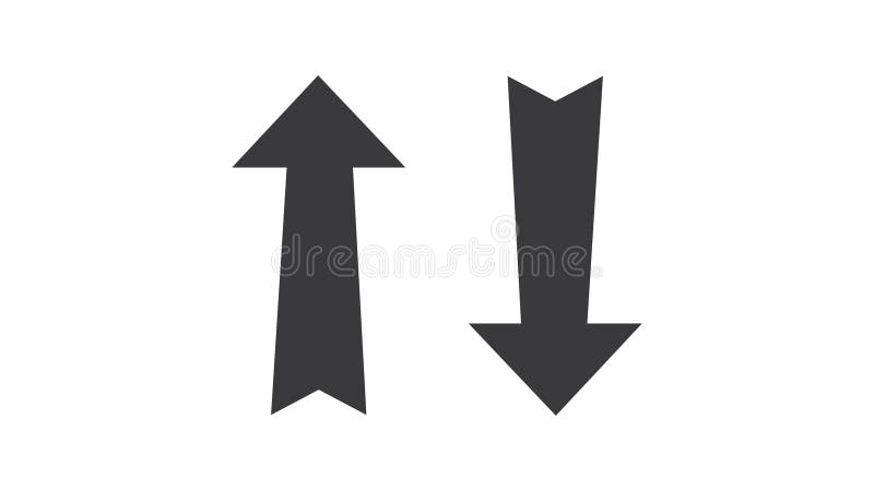 Up down arrows symbol stock illustration. Illustration of decrease - 339209384