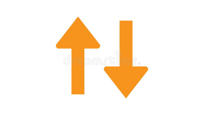 Up down arrows symbol stock illustration. Illustration of advertising ...
