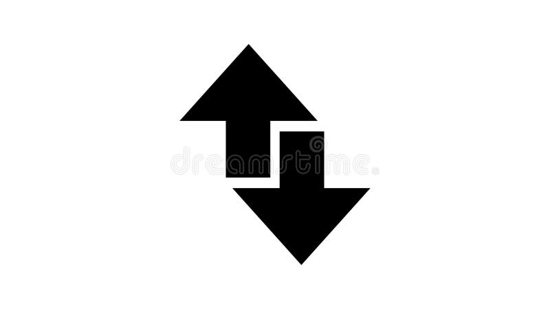 Up down arrows symbol stock illustration. Illustration of label - 353156006