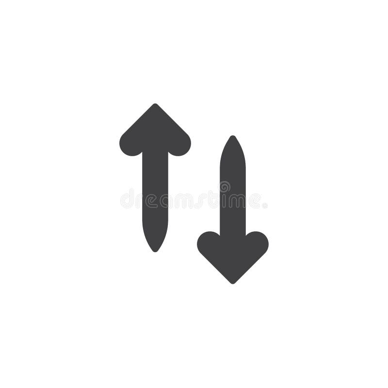 Up and Down Arrows Vector Icon Stock Vector - Illustration of double ... Up and Down Arrows Vector Icon Stock Vector - Illustration of double ...