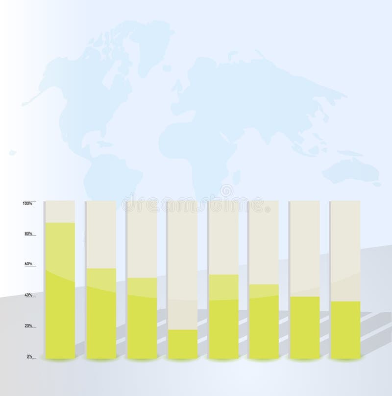 Up and Down business graph stock illustration. Illustration of graphic ...