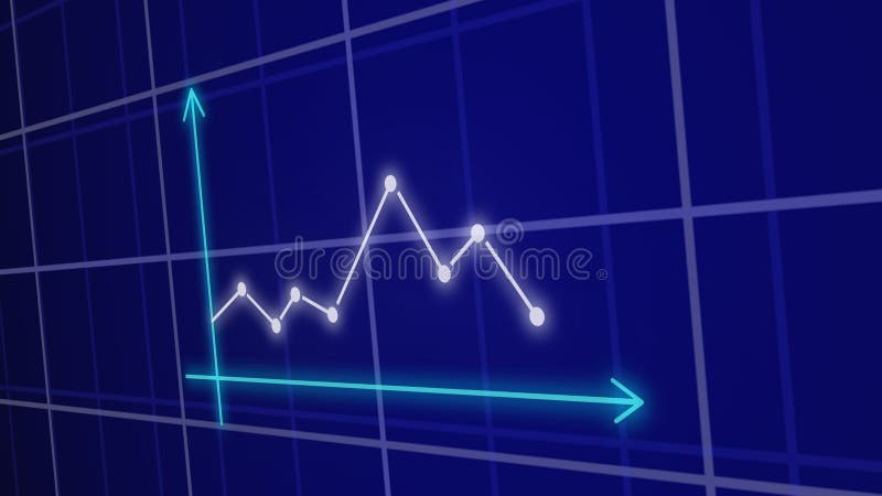 Up-down Going Trade Graph Animation in High Quality Stock Illustration ...