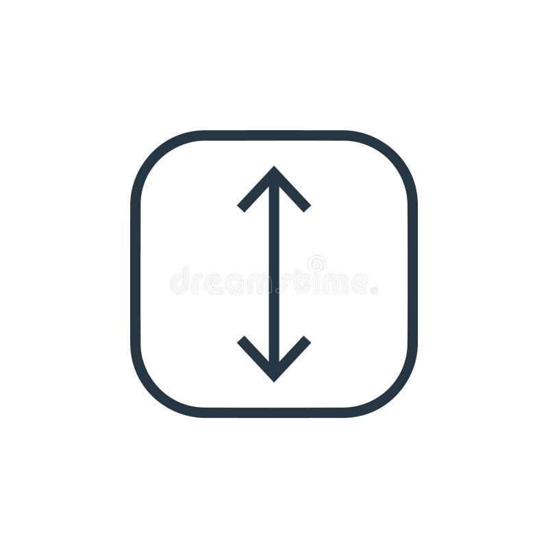 Up Down Icon Vector from Arrows Concept. Thin Line Illustration of Up ...
