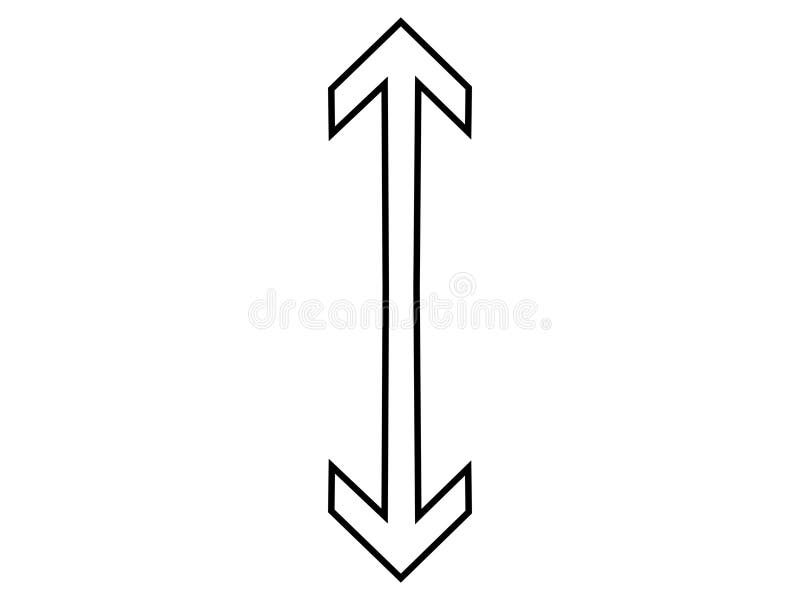 Up down joint arrows stock illustration. Illustration of line - 371968712