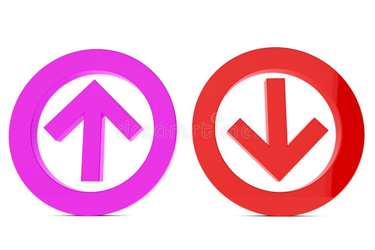 Up and down sign stock illustration. Illustration of arrow - 21031007