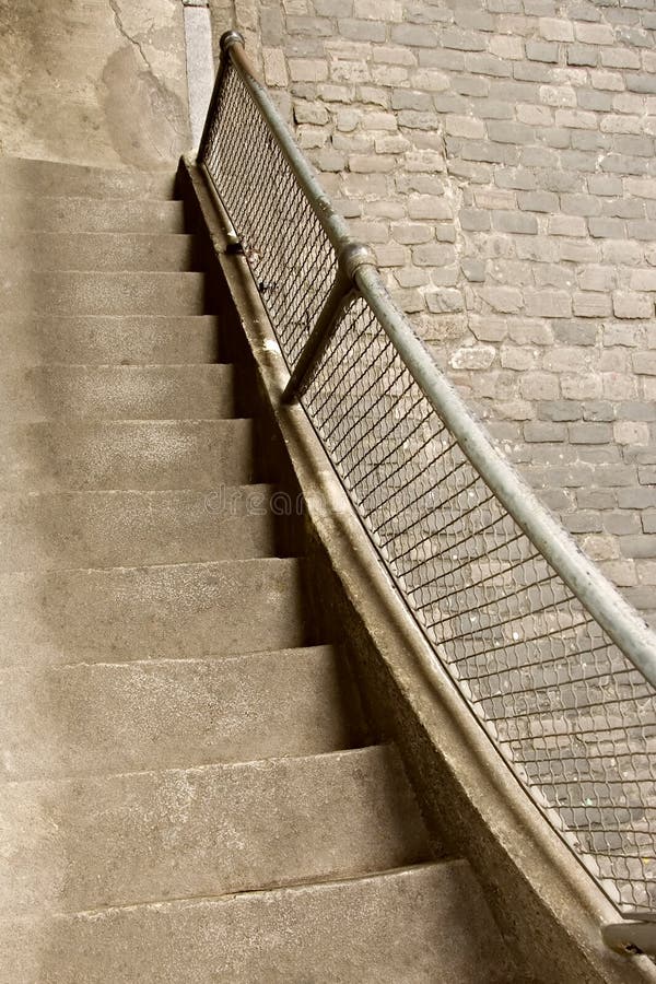 Up the down staircase stock photo. Image of rails, view - 2550966