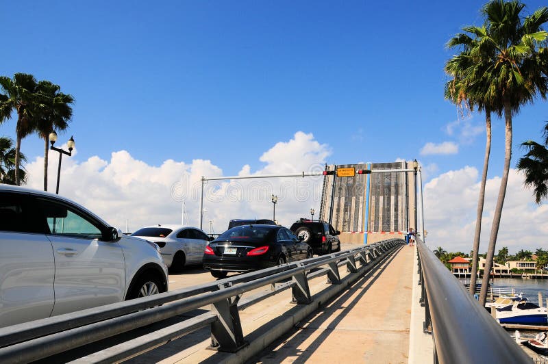 Up Drawbridge, South Florida Editorial Photography - Image of close ...