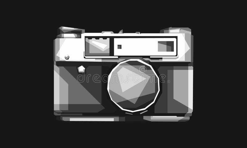 Grayscale Cool Computer Monitor Design Wpap Popart Stock Vector ...
