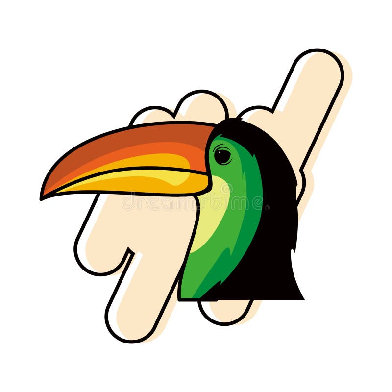 Best Vector Toucan Bird Cartoon. Vector Illustration of Happy Tukan ...