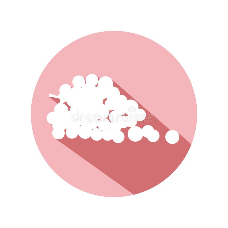 Vector Design of Grapes with a Long Shadow Style Stock Vector ...