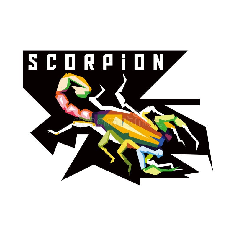 Scorpion Illustration Design with Special Colorful Colors Stock Vector ...