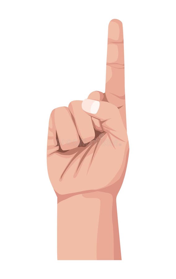 Up finger point direction stock vector. Illustration of gesture - 242123761