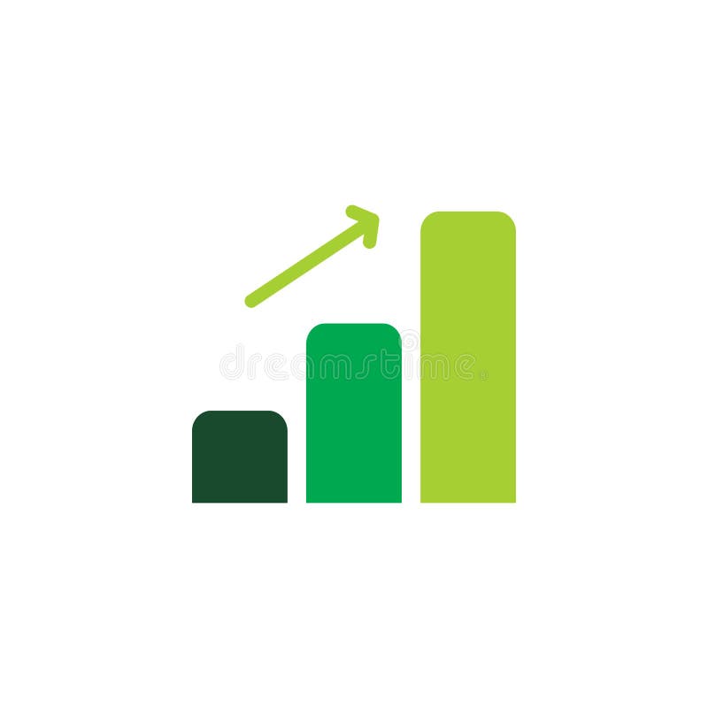 Up Graph Logo Icon Design stock vector. Illustration of next - 128298801