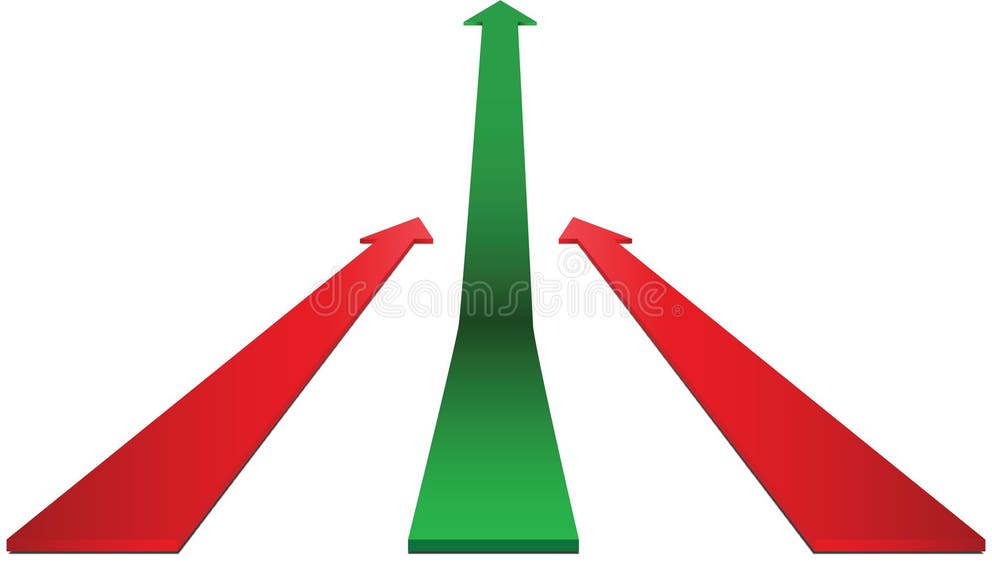 Positive Green Arrow Graph Stock Illustrations – 787 Positive Green ...