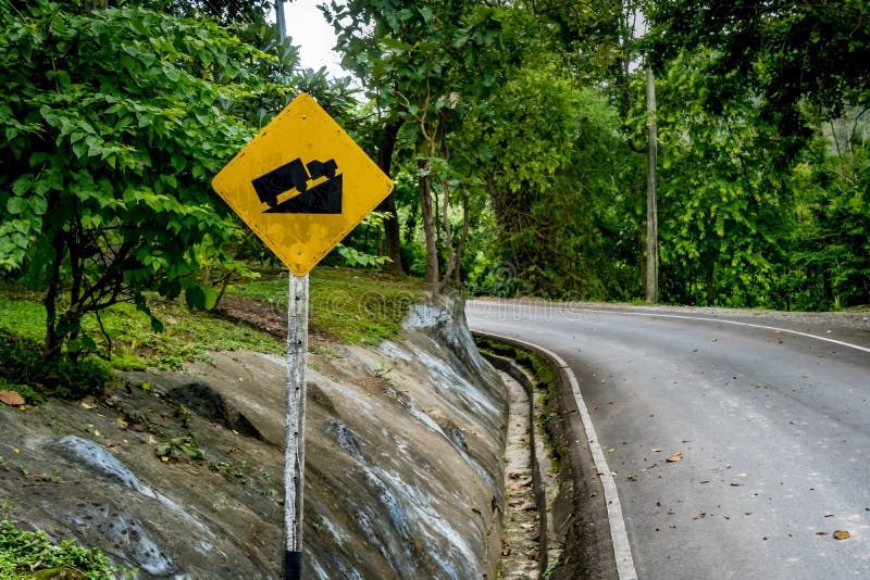 Up hill traffic sign stock image. Image of communicate - 97685325