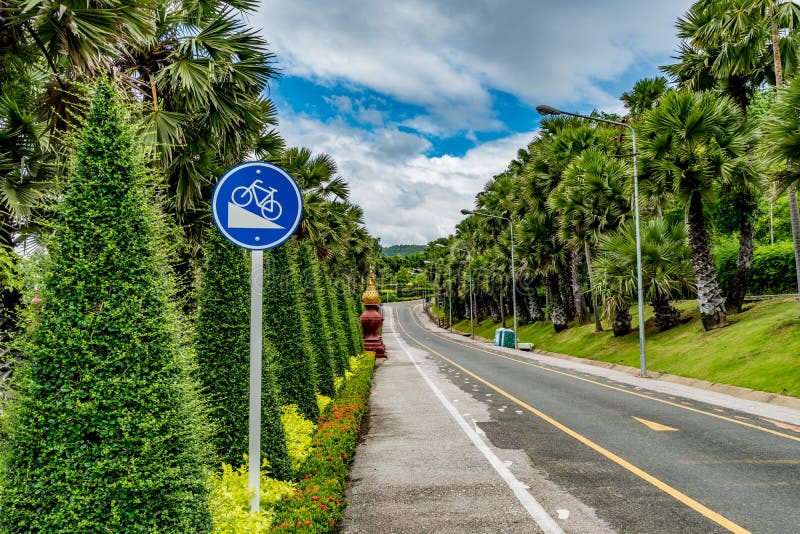 Up hill traffic sign stock image. Image of blue, sign - 90885095