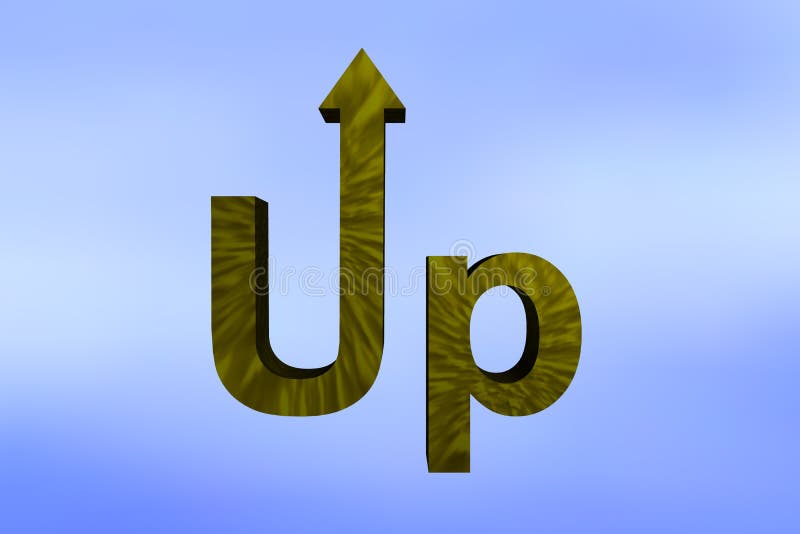 Up I stock illustration. Illustration of raise, word, text - 1484726