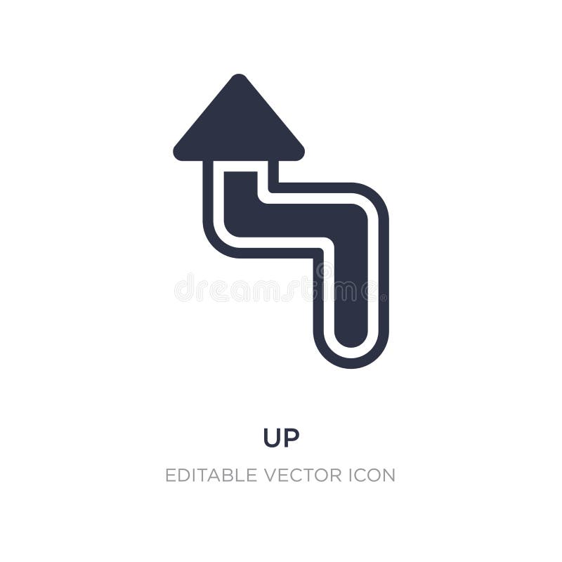 Up Icon on White Background. Simple Element Illustration from Signs ...