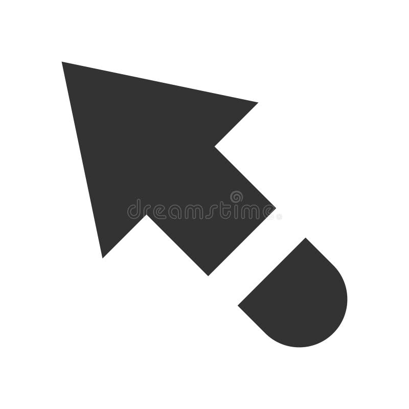 Up left arrow icon stock vector. Illustration of direction - 214659102
