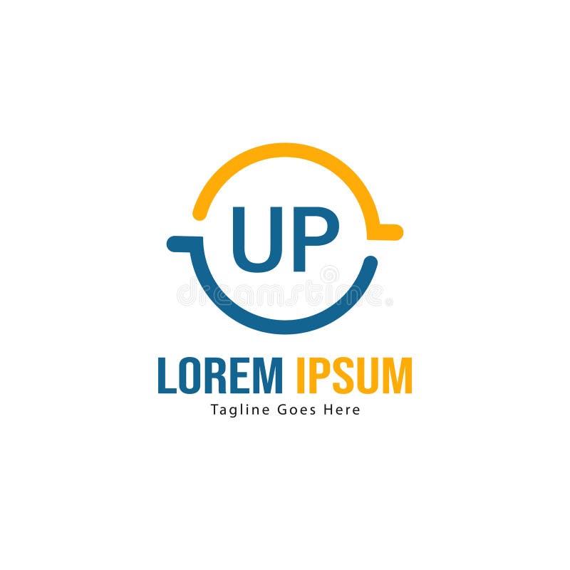 UP Letter Logo Design. Creative Modern UP Letters Icon Illustration ...