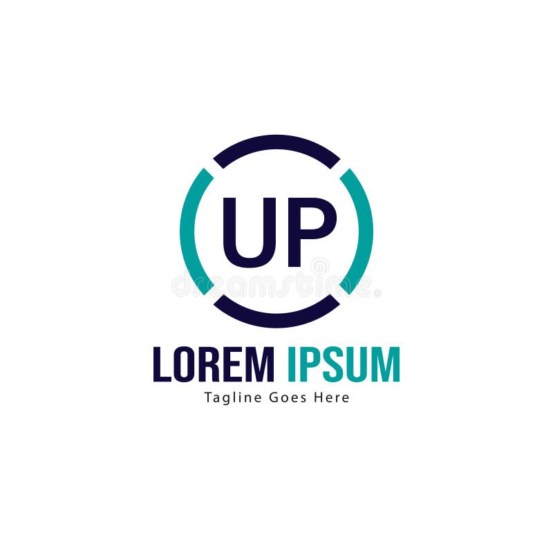 UP Letter Logo Design. Creative Modern UP Letters Icon Illustration ...