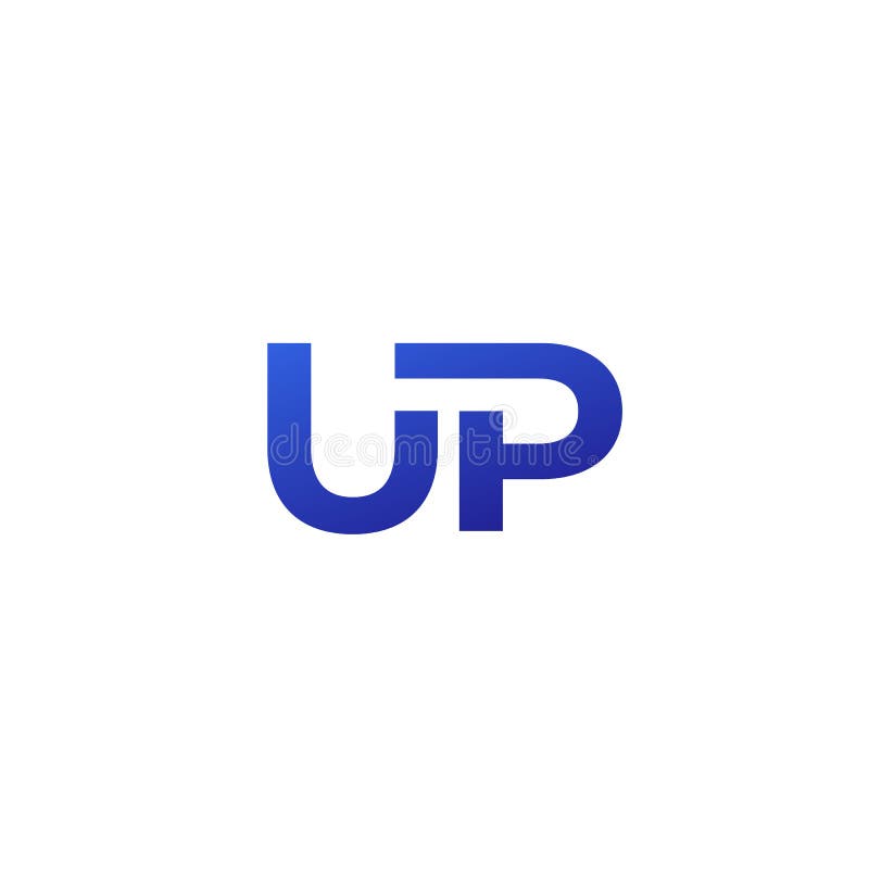 UP logo on white, vector stock vector. Illustration of logo - 222146084
